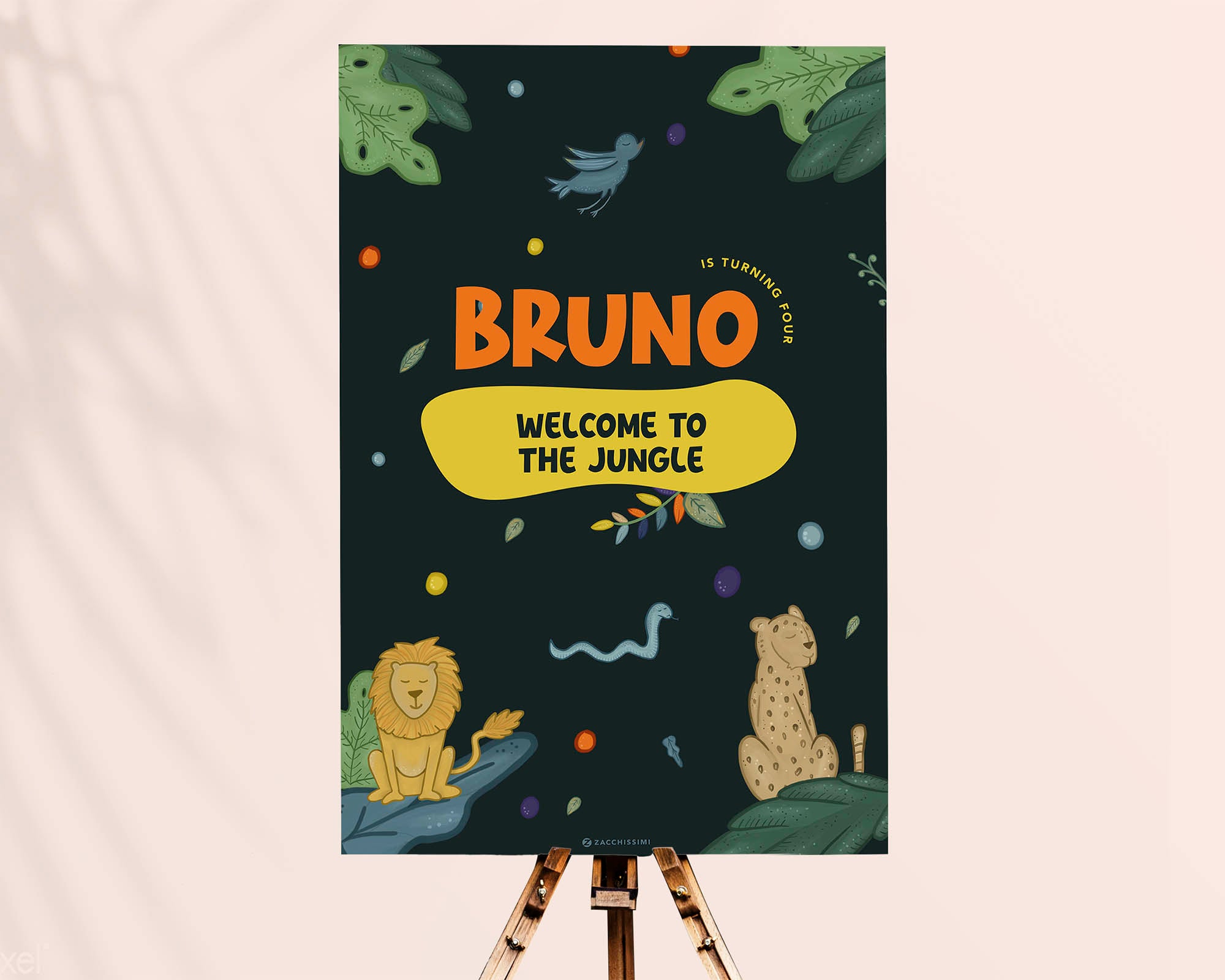 Tropical Forest - Welcome Sign Self Editing Template – Studio Zak