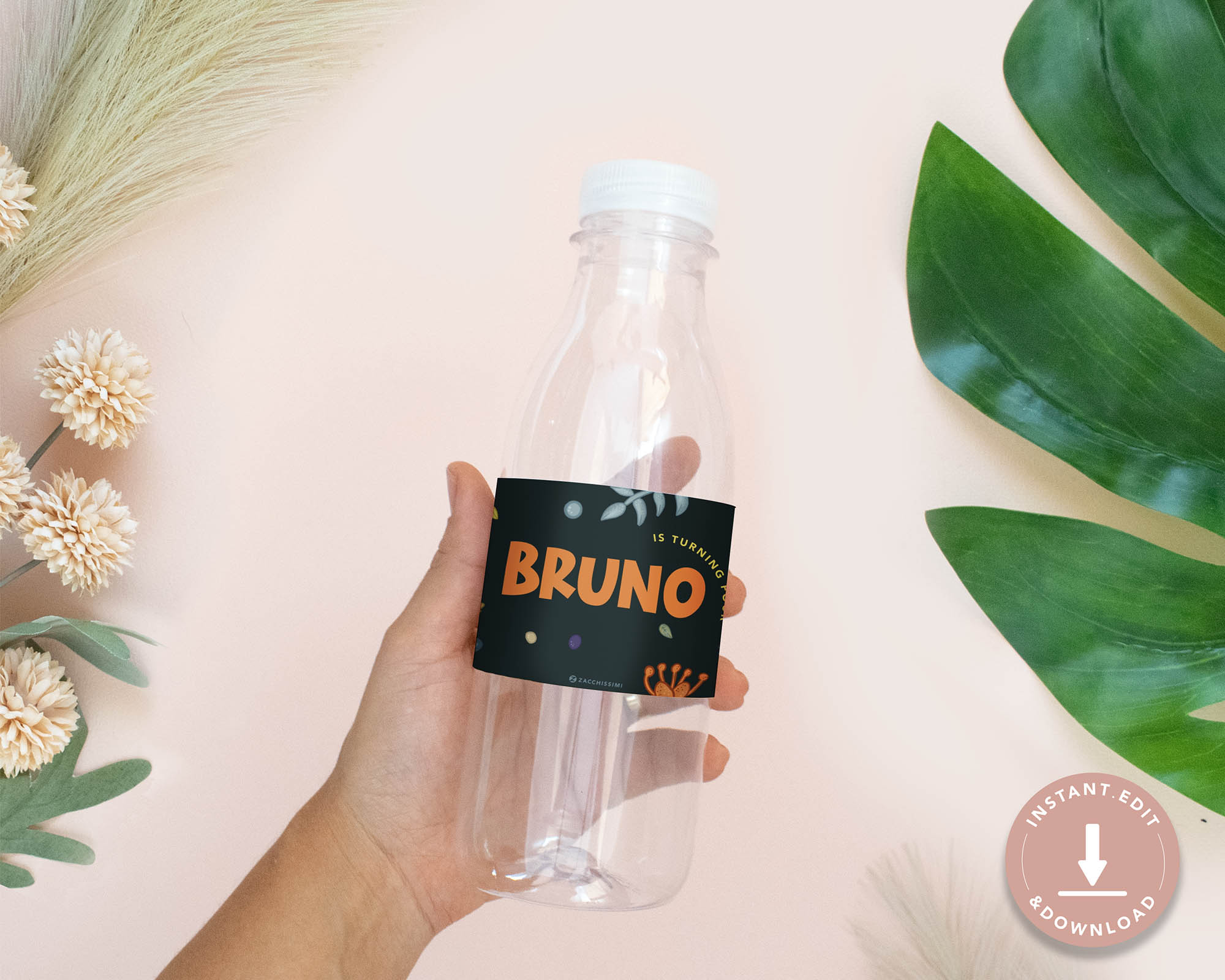 Tropical Forest - Bottle Label Self Editing Template – Studio Zak