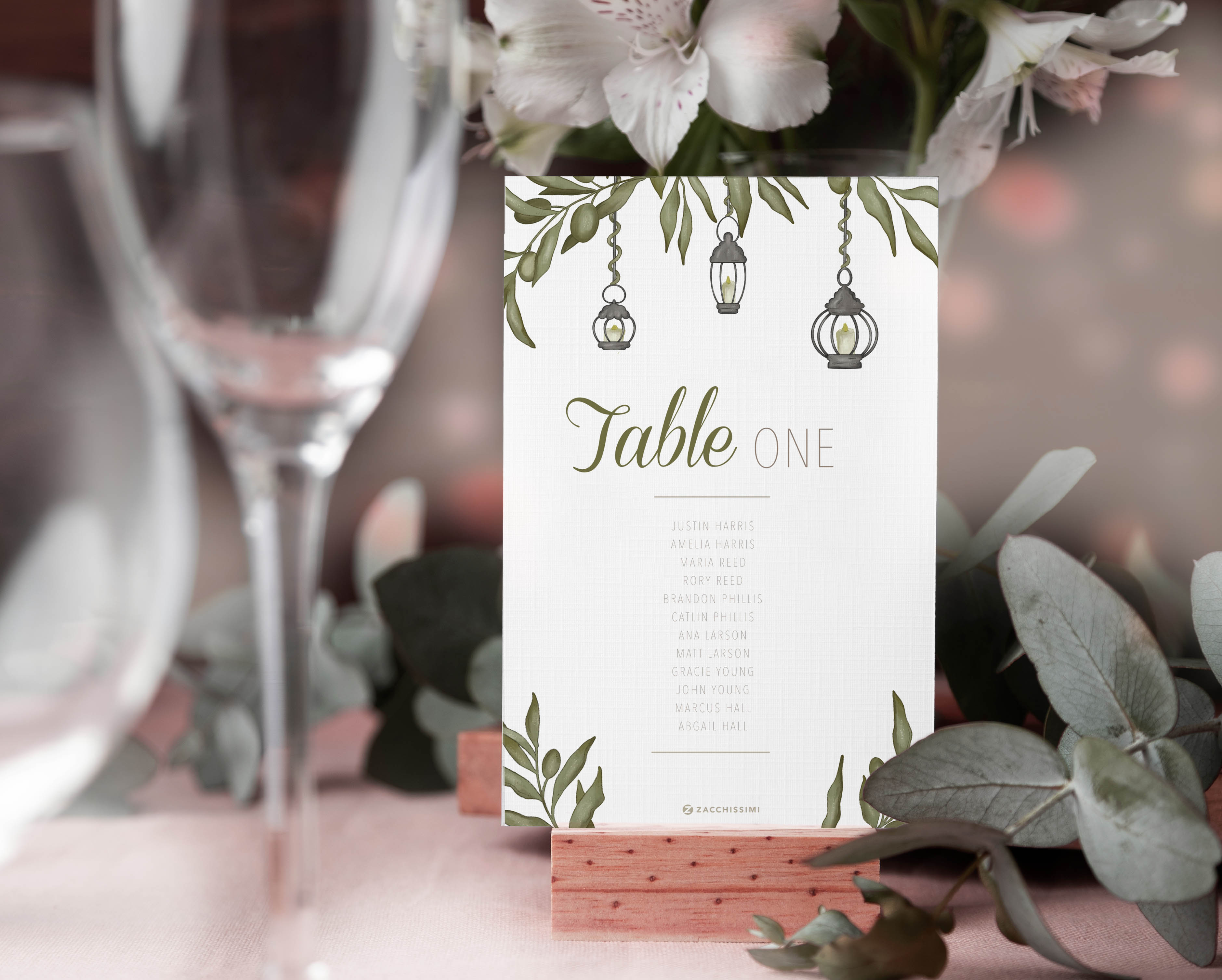 Greenery - Hanging Seating Chart Self Editing Template – Studio Zak